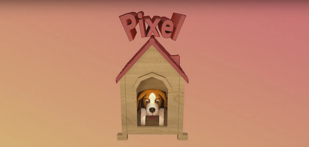 Diga olá para o Pixel, o cachorro virtual - Box do Pet